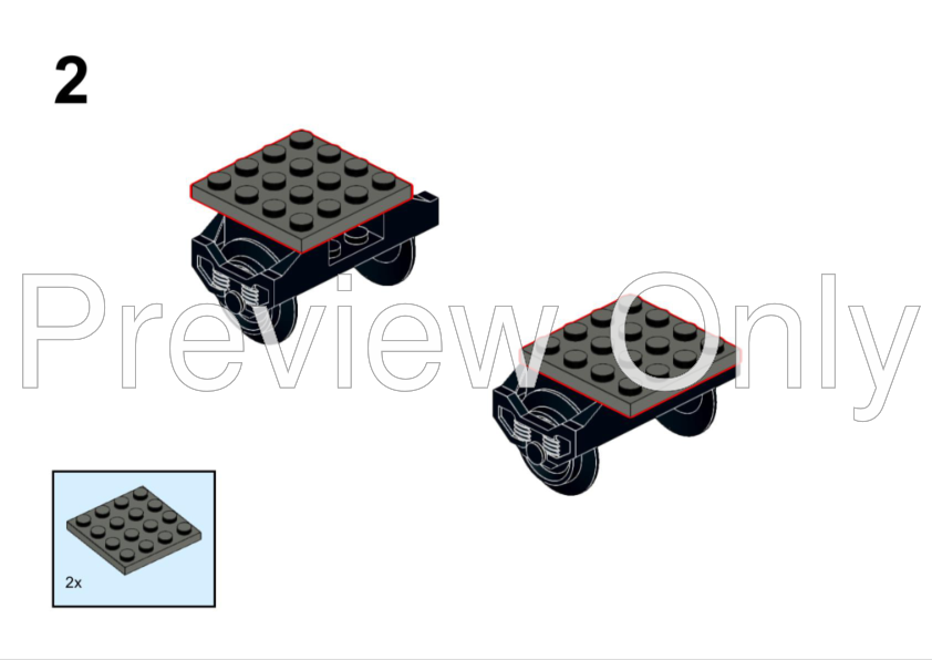 LEGO MOC Mini Coal wagon by Mr_Instruction | Rebrickable - Build with LEGO