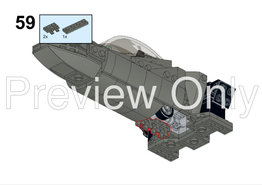 LEGO MOC Lockheed Martin F-22 Raptor by jameshigson0512 | Rebrickable ...