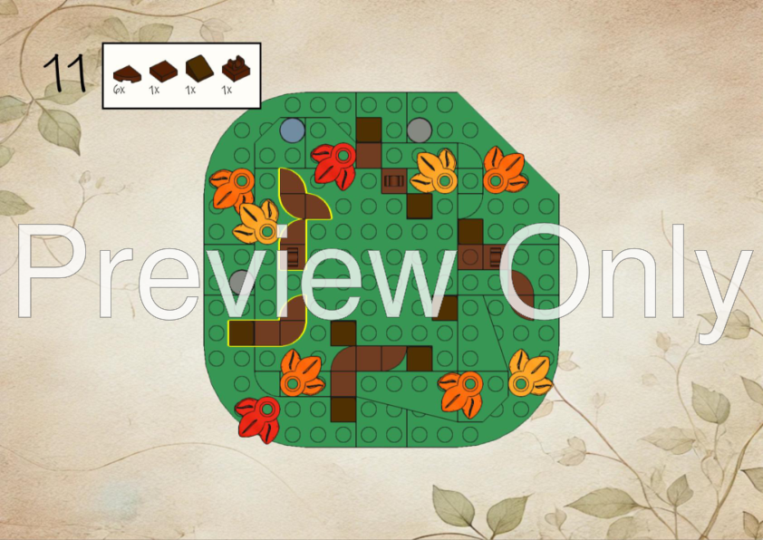 LEGO MOC-208228 Plants and Trees Collection: Big Red Oak by Brickjester ...