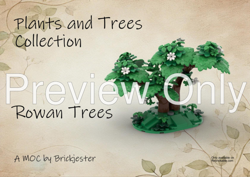 LEGO MOC-208233 Plants and Trees Collection: Rowan Trees by Brickjester ...