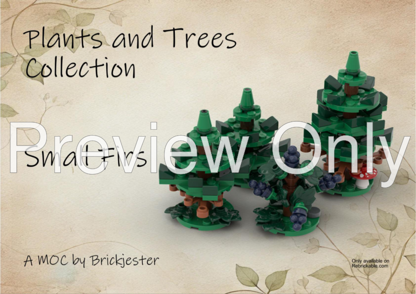 LEGO MOC Plants and Trees Collection: Small Firs by Brickjester ...