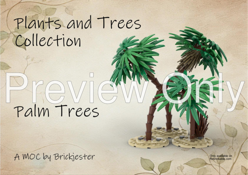 LEGO MOC-208236 Plants and Trees Collection: Palm Trees by Brickjester ...