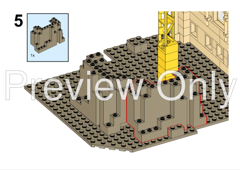 LEGO MOC Castle Expansion – East wing library+greenhouses expansion for ...