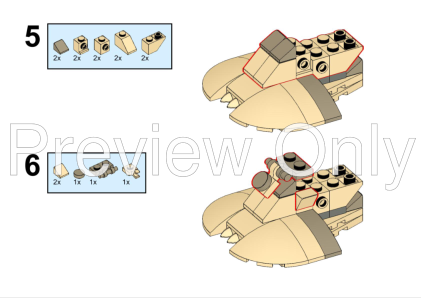 LEGO MOC AAT battle tank mini by Adaxeda | Rebrickable - Build with LEGO