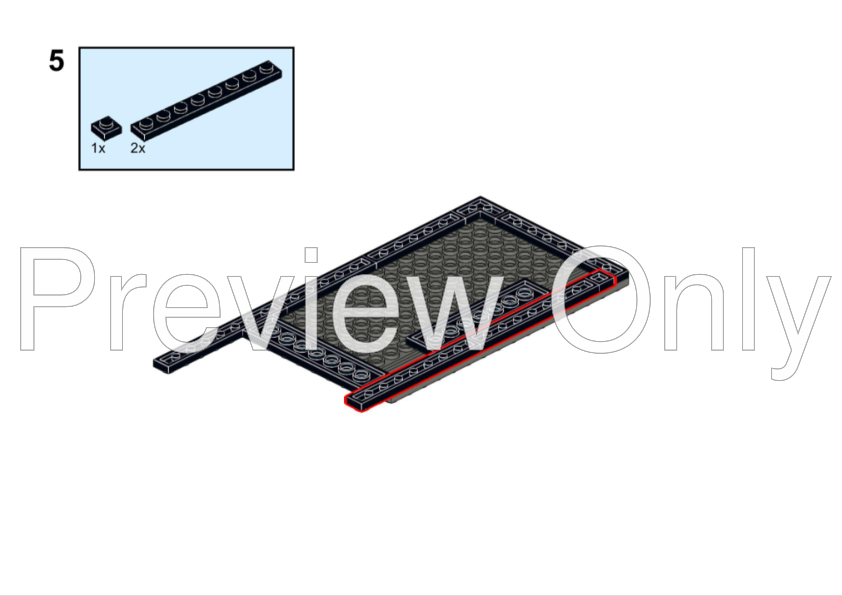 LEGO MOC-208439 Empty Apt Floor - Compatible with MOC 208116 by Brick ...