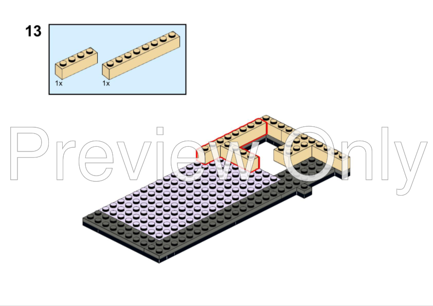 LEGO MOC-208535 Aliya's Daycare Apt Floor - Compatible with MOC 208116 ...
