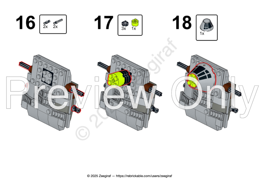 LEGO MOC AT-ST mini-fig scale (alternate of 75375) by zeegiraf ...