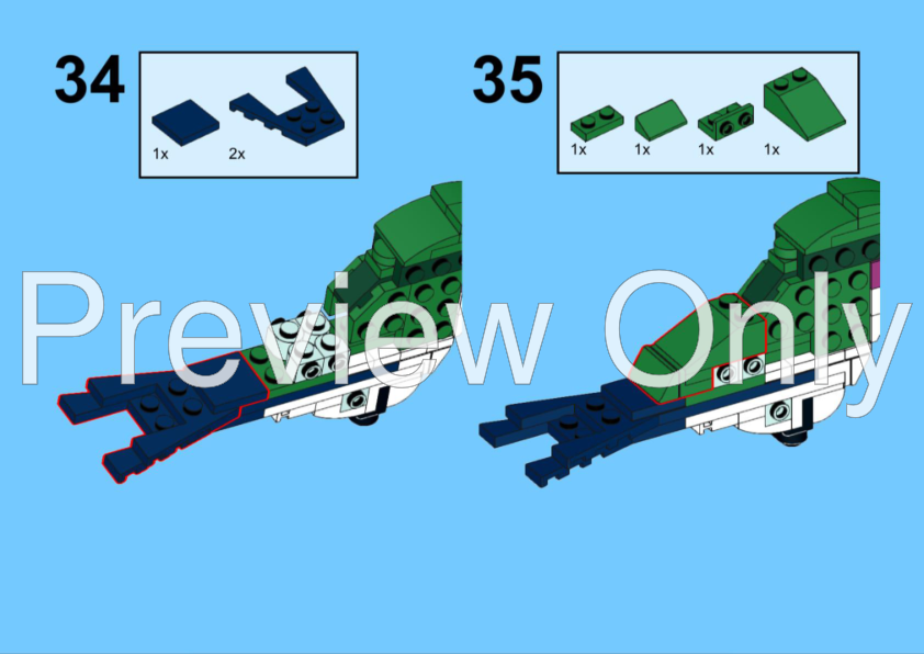 LEGO MOC Ruby-throated hummingbird by Penguins and plastic ...