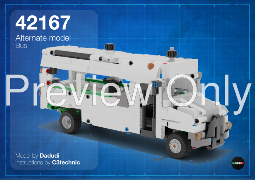 LEGO MOC 42167 - Bus by Dadudi_Technic_Creations | Rebrickable - Build ...