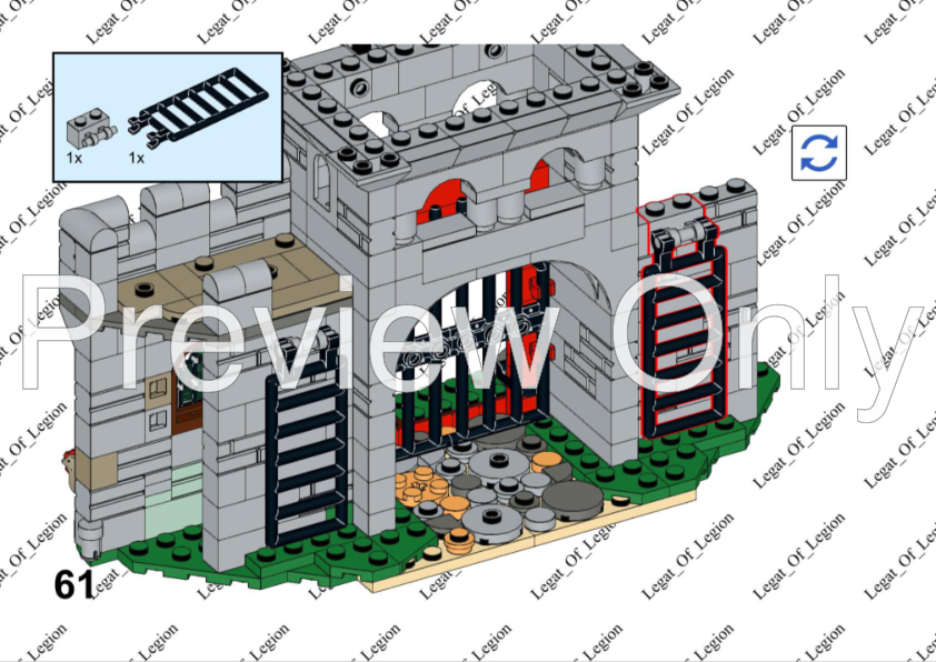 LEGO MOC 6073 Knight`s Castle Remake by Legat_Of_Legion | Rebrickable ...