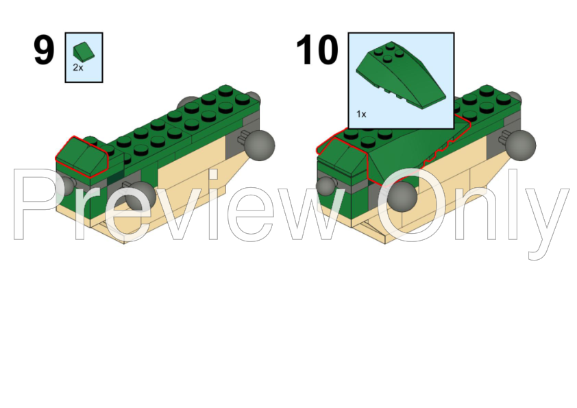 LEGO MOC-208929 31058 x2 European Horn Wyvern (Europadrakon ceras) 1:32 ...