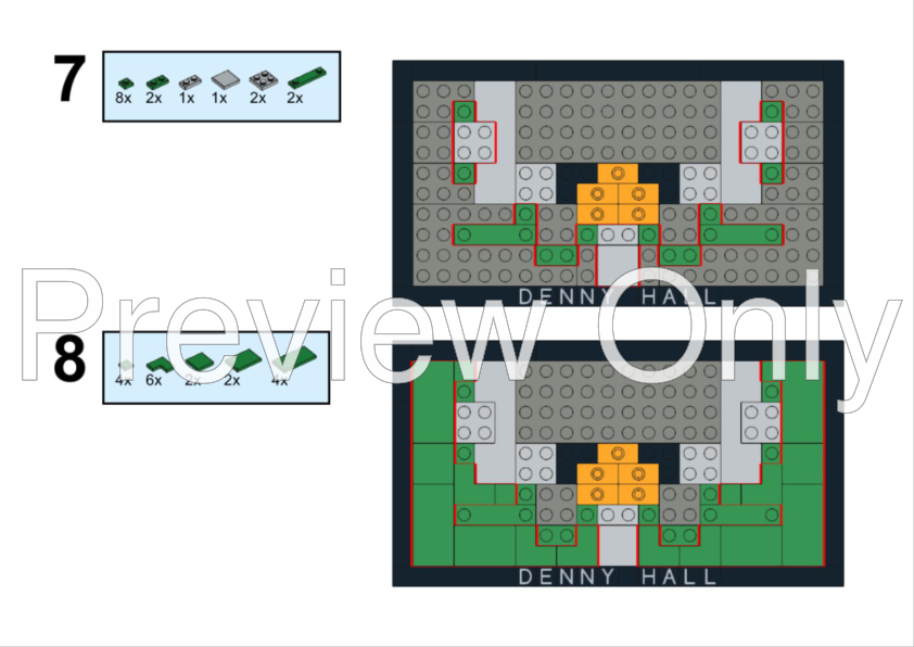 LEGO MOC-208932 Denny Hall - University of Washington by nothinbutluck ...
