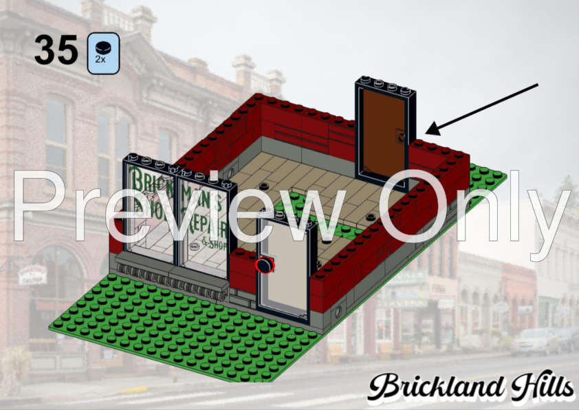 LEGO MOC-209255 Shoe Repair & Shop by Brickland Hills | Rebrickable ...