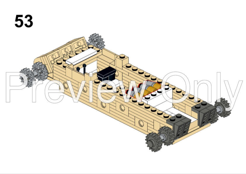 LEGO MOC-209478 M-51 Super Sherman by simonelovisa01 | Rebrickable ...