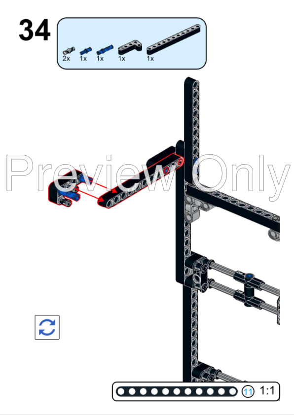 LEGO MOC Pendulum Clock With Auto Rewind by ts-manuel | Rebrickable ...