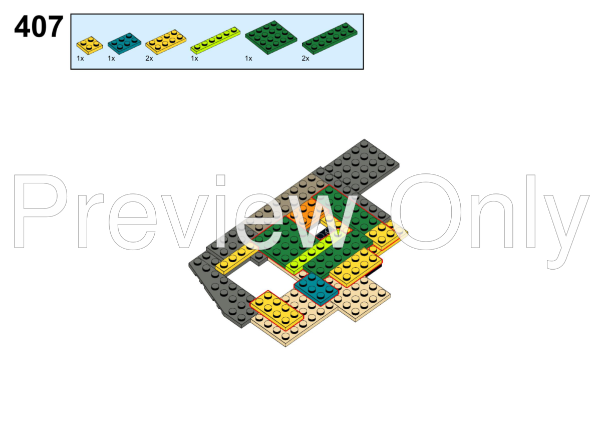 LEGO MOC-209992 Mountain base ONLY for LEGO 10316 Original set ( Not ...