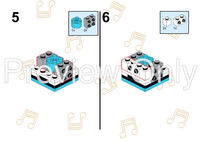 LEGO MOC Hatsune Miku by SkyrobStudio | Rebrickable - Build with LEGO