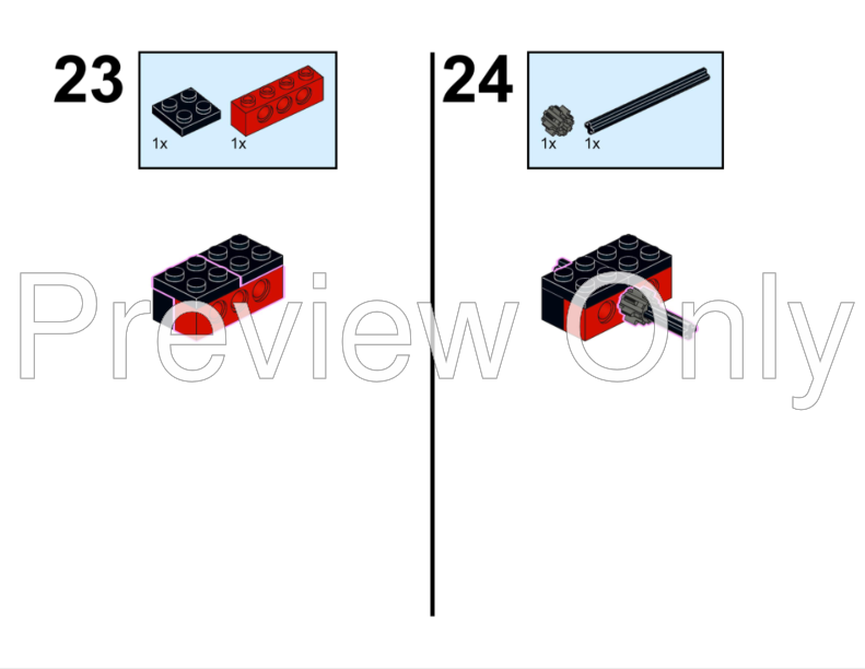 LEGO MOC-210265 Upscaled Classic Fire - Firefighter with White Fire ...