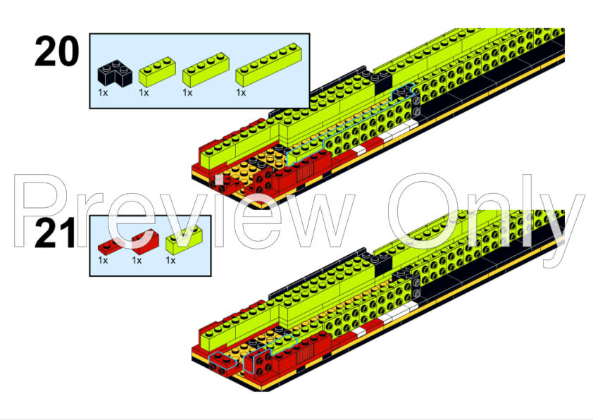 LEGO MOC 3 in 1 Train Bundle: CN 3300, NS 1066, and BN Caboose by ...