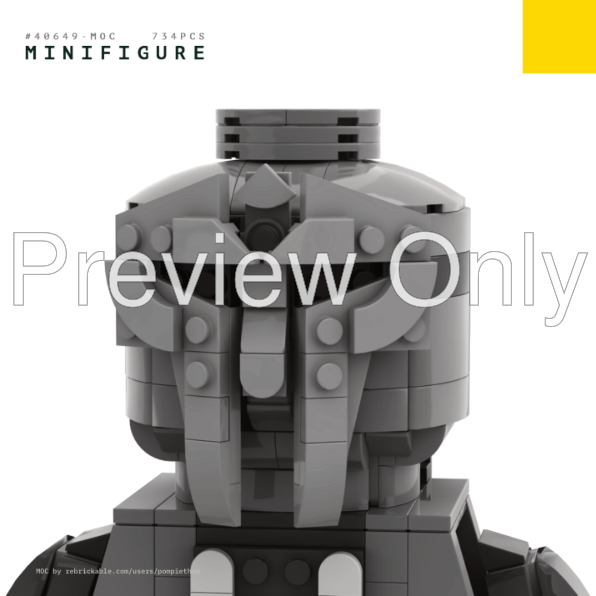 LEGO MOC-210432 MF -Mini Figure- DOOM Upscaled by pompiethom ...