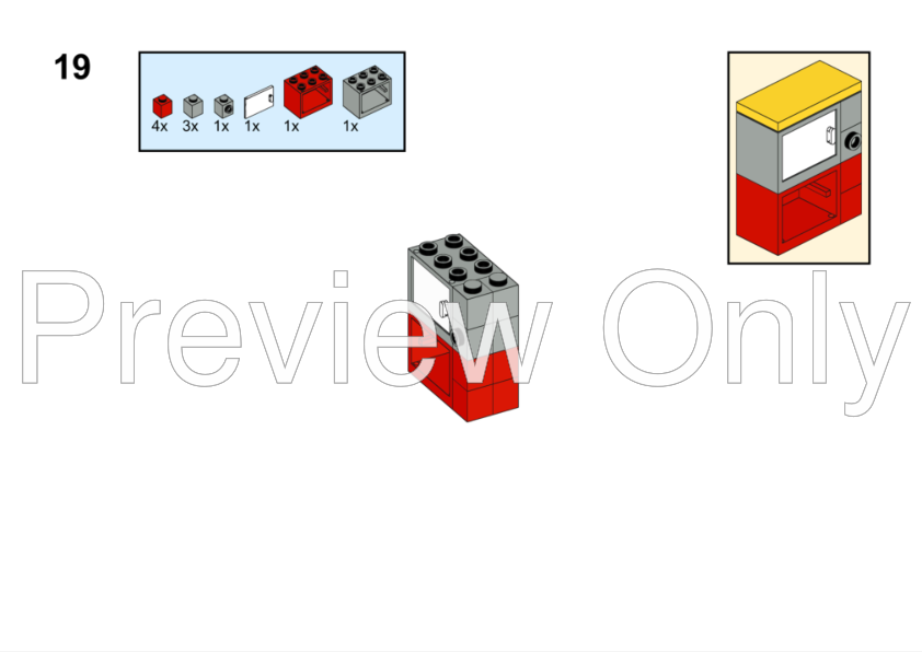 LEGO MOC LEGO French Fries Food Truck by elldaimo | Rebrickable - Build ...