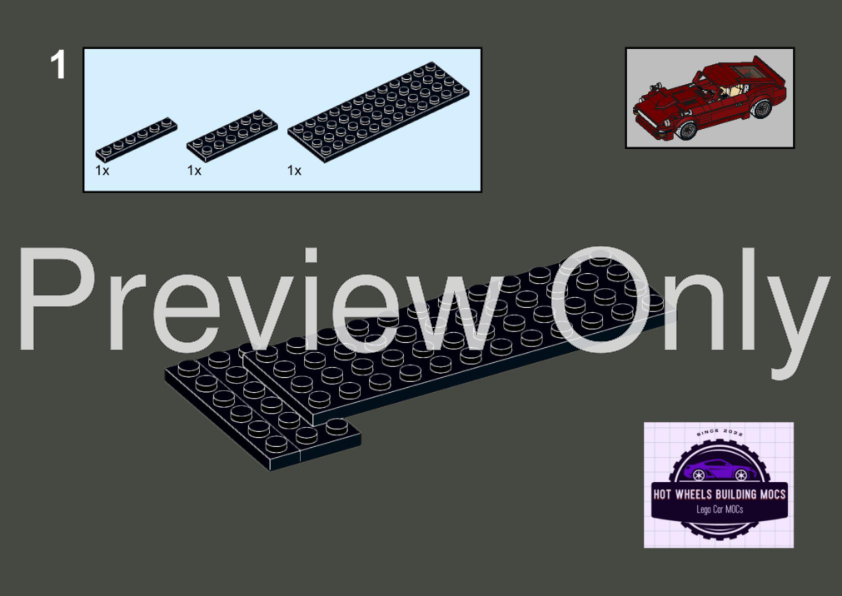 LEGO MOC 1977 Datsun 280Z "Red Devil Z" by hwb_mocs | Rebrickable ...