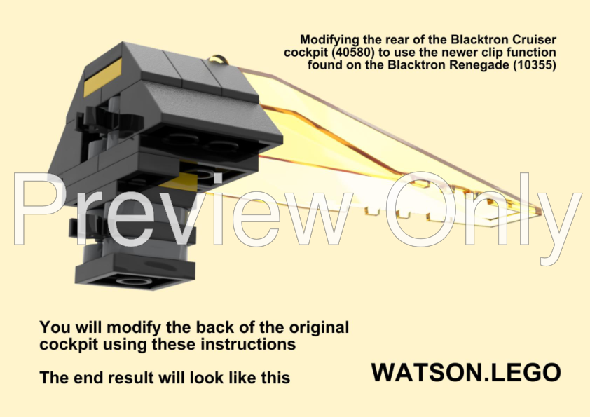 LEGO MOC Blacktron: Reimagined Battrax Prowler (6941) by watson.lego ...