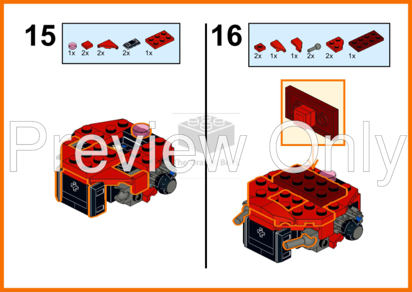 LEGO MOC Tahu Rebuilt by theorangebrick | Rebrickable - Build with LEGO