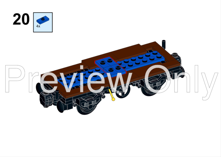 LEGO MOC Old style rusty wood train car by josszo | Rebrickable - Build ...