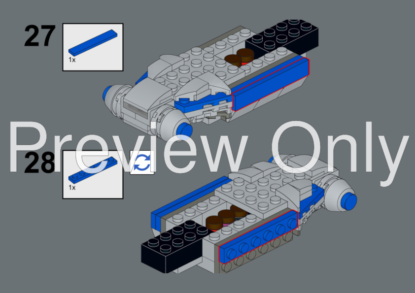 LEGO MOC-211775 Resistance Intersystem Transport Ship (I-TS) - Midi ...