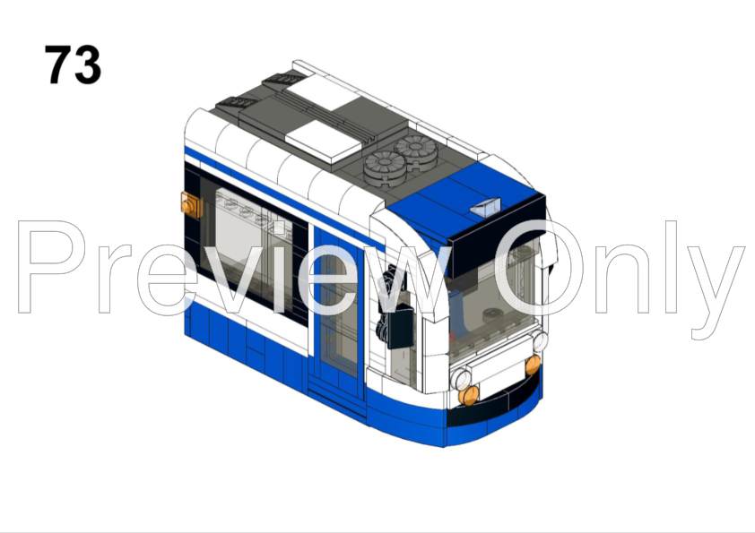 LEGO MOC Combino tram city GVB livery Amsterdam by GTerBricks ...