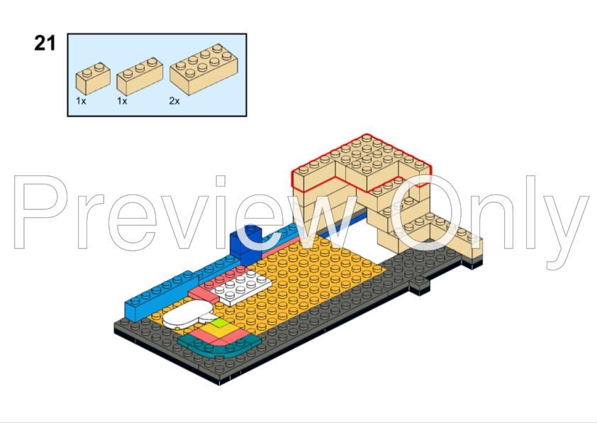 LEGO MOC-211825 Liann's Apt Floor - Compatible with MOC 208116 by Brick ...