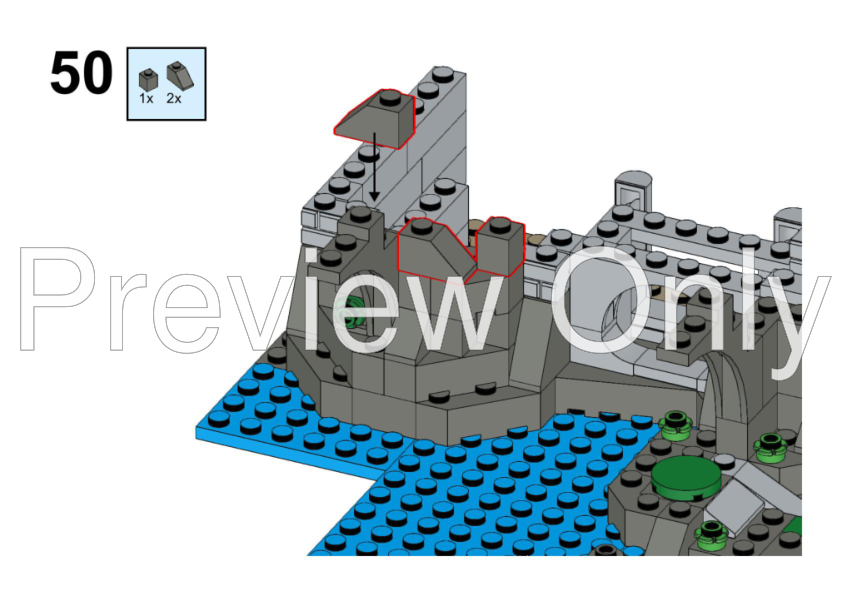 LEGO MOC-211983 Red Dragon Keep Backhalf by howell4Bricks | Rebrickable ...