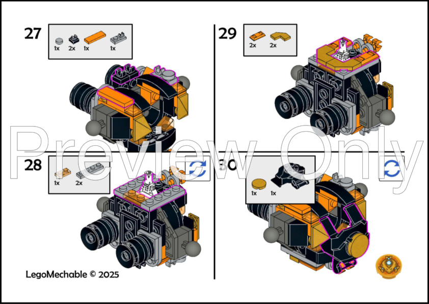 LEGO MOC Cole's Magma Battlesuit by LegoMechable | Rebrickable - Build ...
