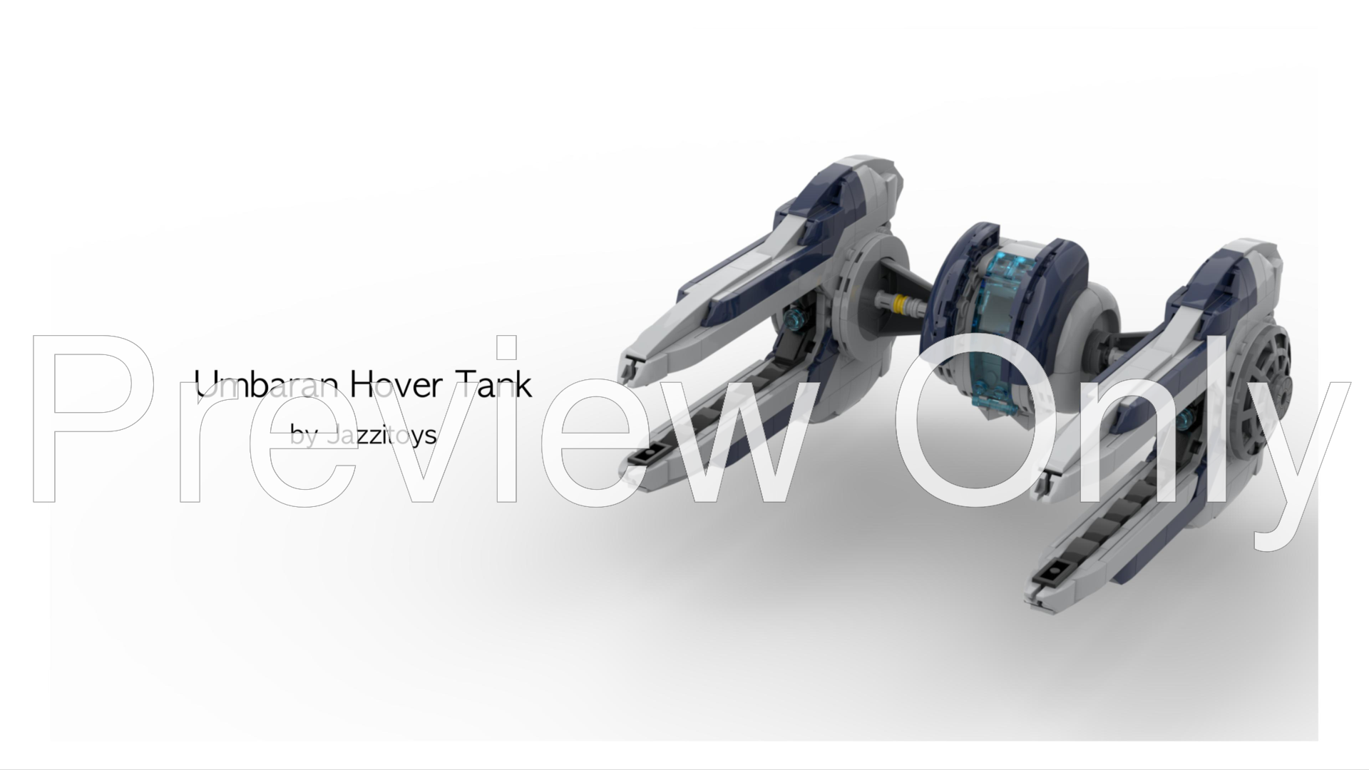 LEGO MOC Umbaran Hover Tank by Jazzitoys | Rebrickable - Build with LEGO