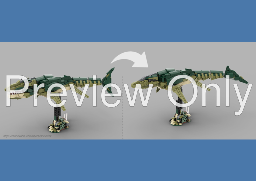 LEGO MOC Mosasaurus by BrickVink | Rebrickable - Build with LEGO