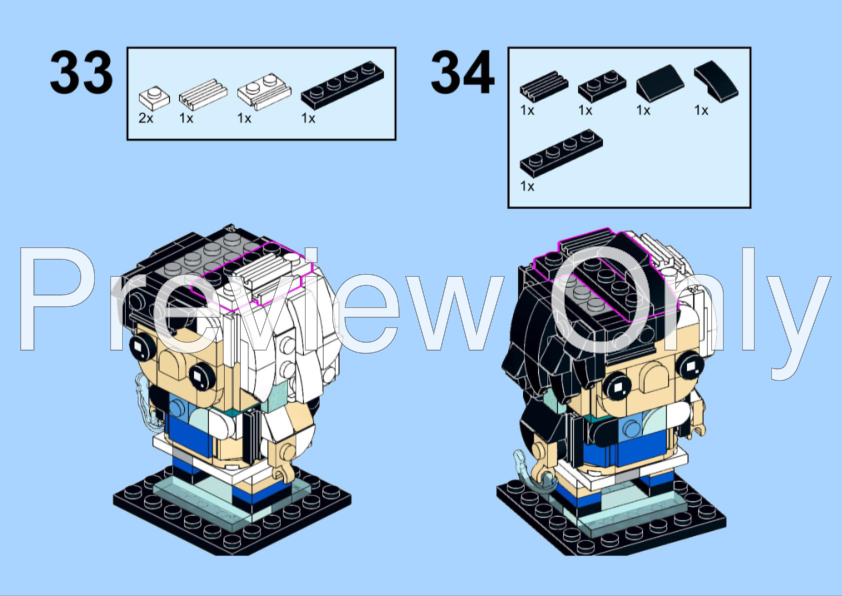 LEGO MOC Marvel Rivals- Luna Snow Brickheadz by Penguins and plastic ...