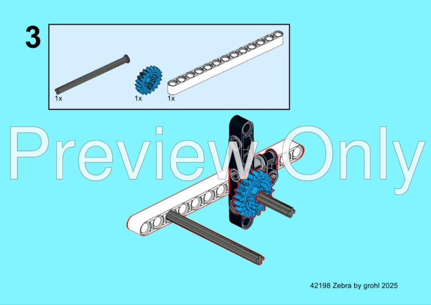 LEGO MOC 42198 Zebra (Bush Plane Alternate Model) by grohl ...