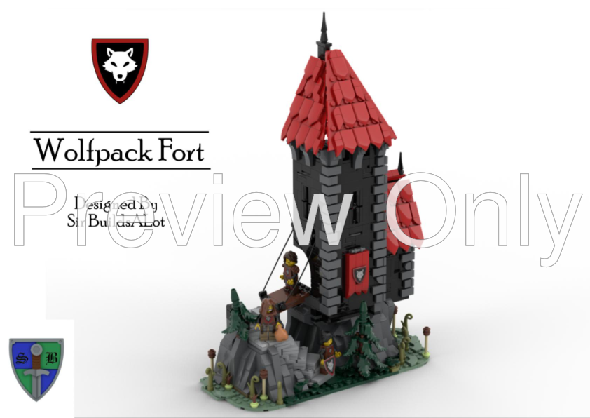 LEGO MOC-213002 Wolfpack Fort by Sir BuildsALot | Rebrickable - Build ...