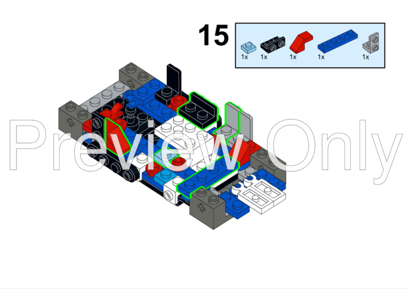Lego Moc 76922 Dodge Viper Acr And D100 By Kmpmocs Rebrickable Build