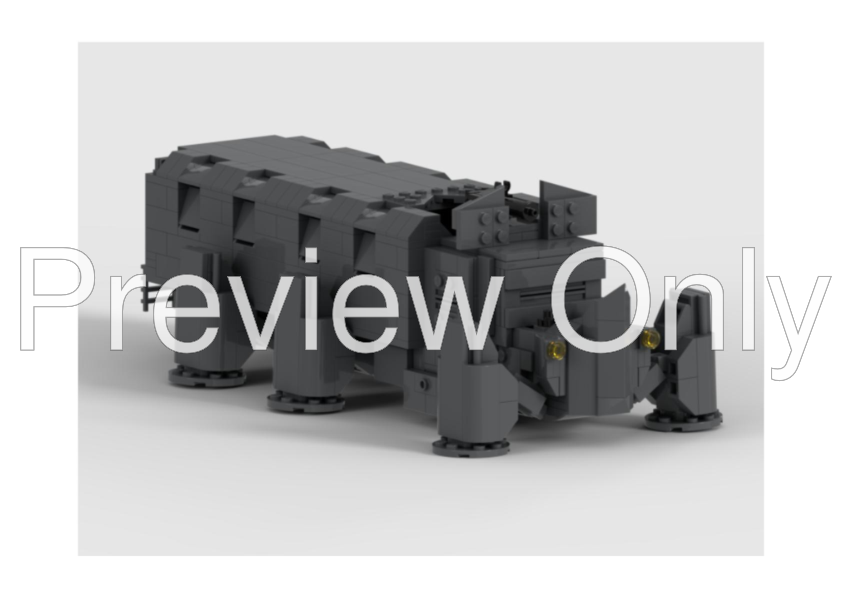 LEGO MOC Mutter Nashorn (mother rhino) troop transporter by Bangarang ...