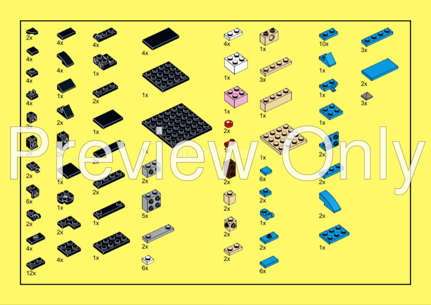 LEGO MOC Lucario Brickheadz by DrBrickheadz | Rebrickable - Build with LEGO