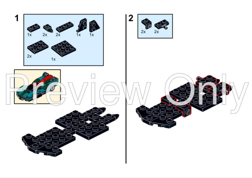 LEGO MOC 2025 WEC Hypercar Grid 5 wide by Taters | Rebrickable - Build ...