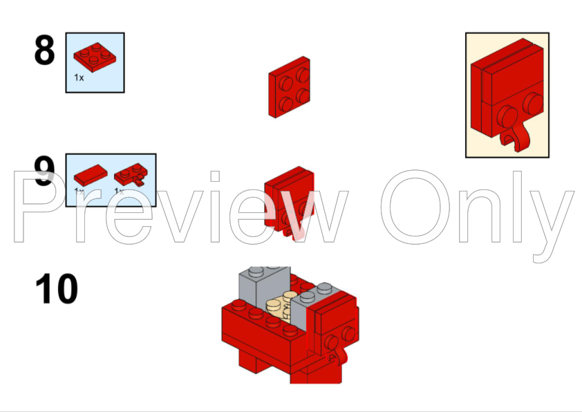 LEGO MOC Po BrickHeadz by BricksBy_vOiD | Rebrickable - Build with LEGO