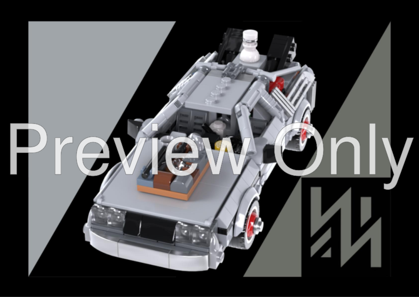 LEGO MOC Inspired by DeLorean DMC-12 (Back to the Future) by Noggatogga ...