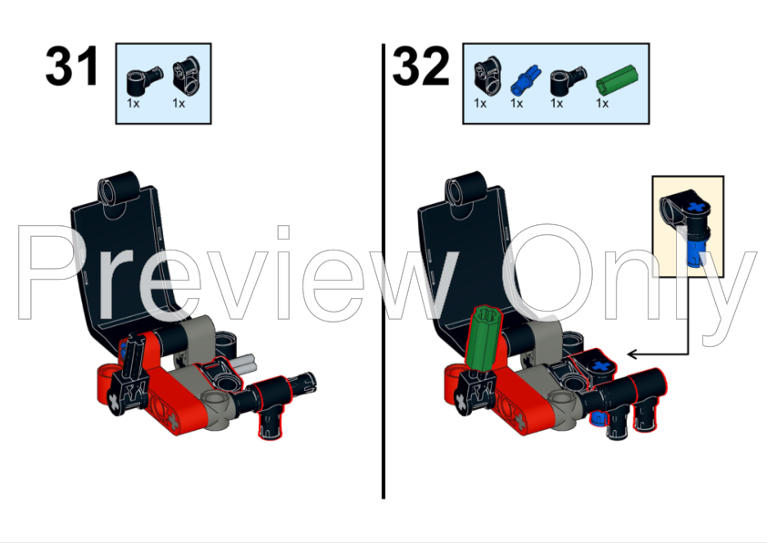 LEGO MOC 42136 Articulated Tractor with Silage Blade by Larsagri | Rebrickable - Build with LEGO