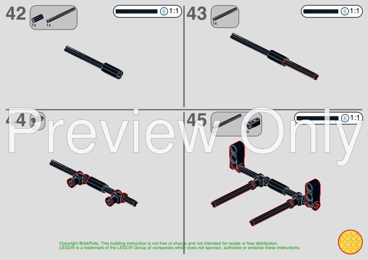 LEGO MOC Pendulum Clock by Berthil | Rebrickable - Build with LEGO