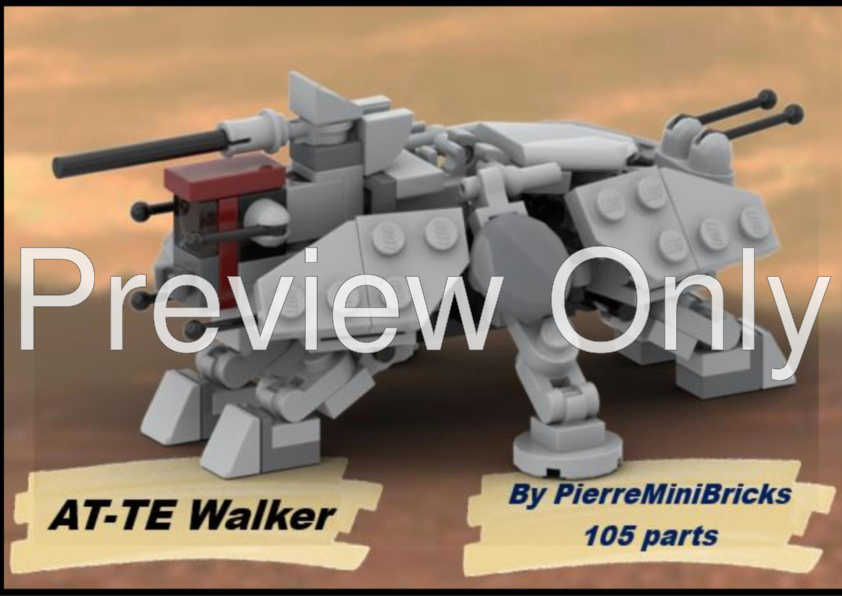 LEGO MOC-214213 AT-TE Walker by PierreMiniBricks | Rebrickable - Build ...