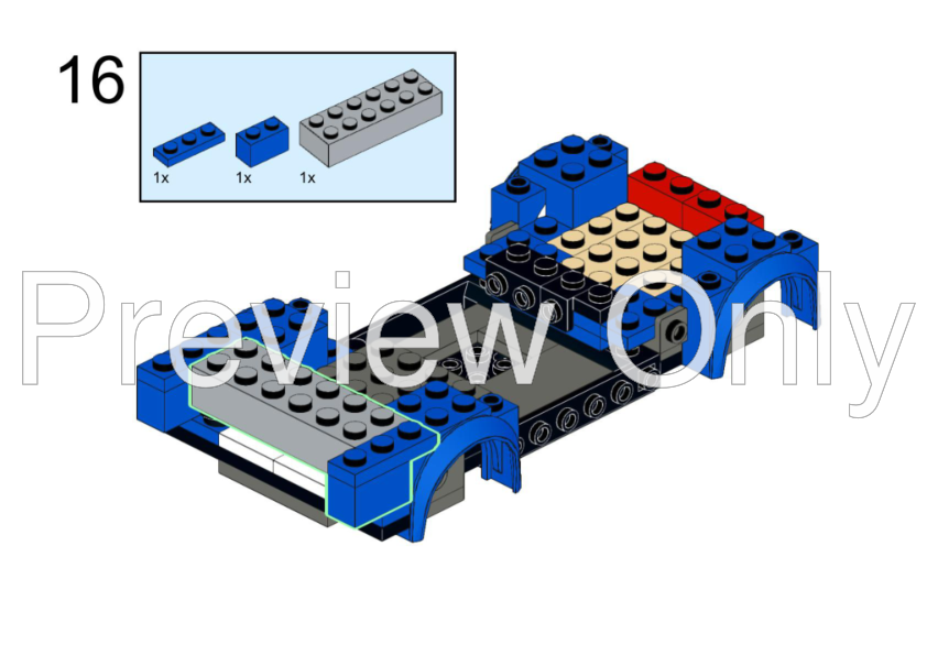 LEGO MOC-214370 lego speed champions Camaro 8 stud by ...