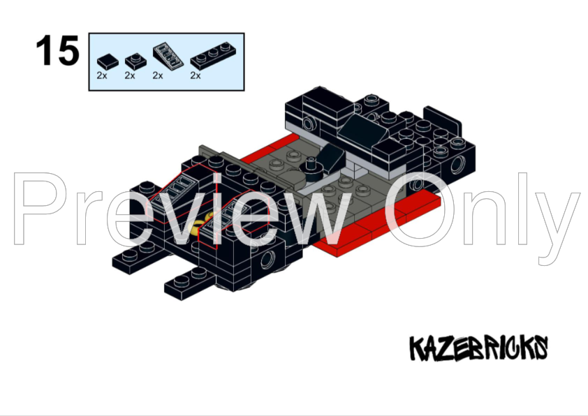 LEGO MOC Ford Mustang Foxbody Cobra by KazeBricks | Rebrickable - Build ...